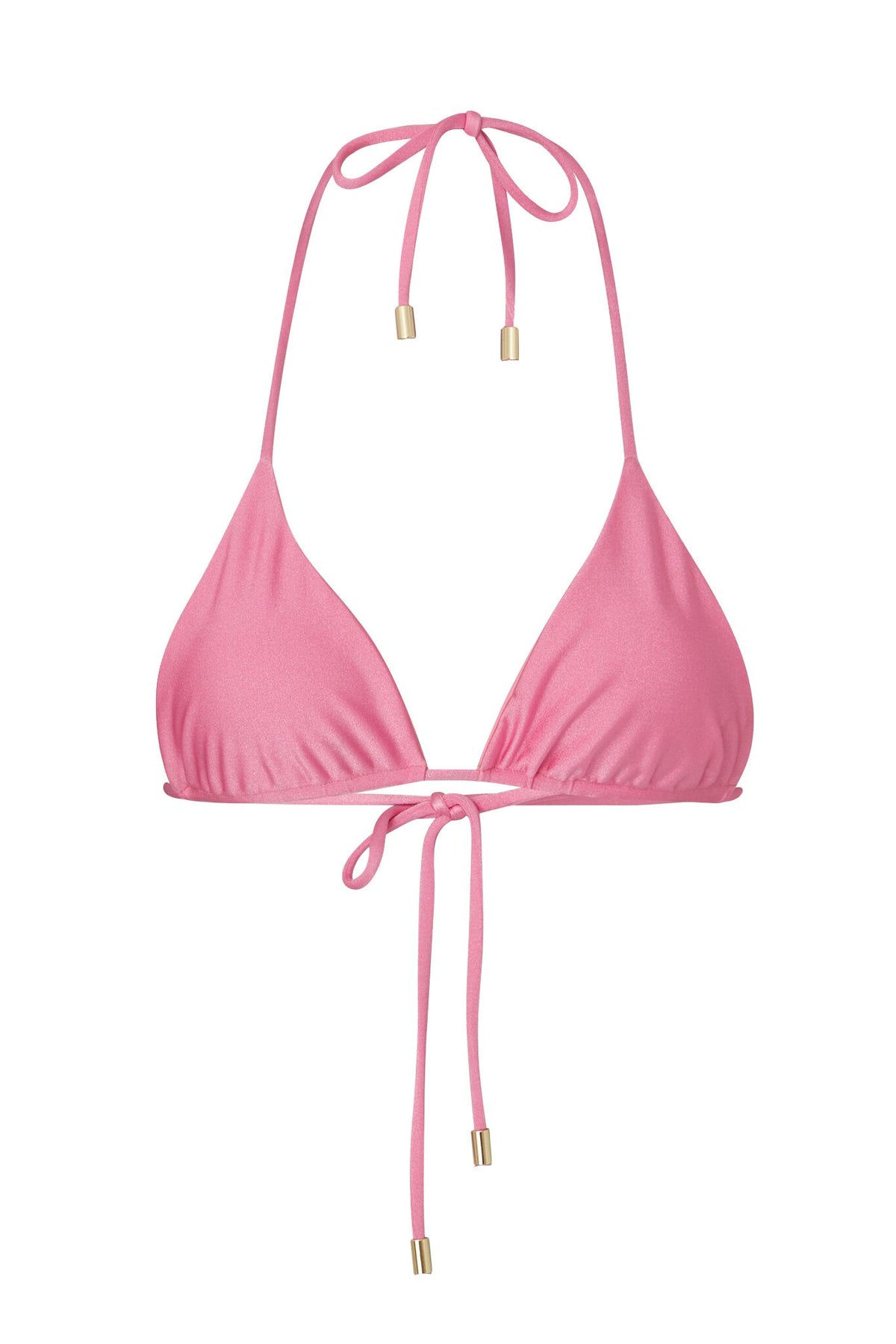 Bella Triangle Bikini Top - Lustrous Rose Pink